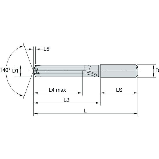 Yamazen. PCD | PCD Drill Corner Tipped 140 deg point